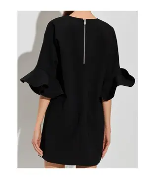 GANNI Mini Ruffle Dress