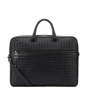 Bottega Veneta Intreciato Hand-knitted Shoulder Bag - Black