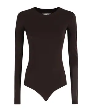 MAISON MARGIELA Long Sleeve Bodysuit - Brown