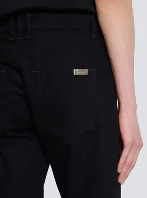 Balmain Embellished Straight Leg Jeans
