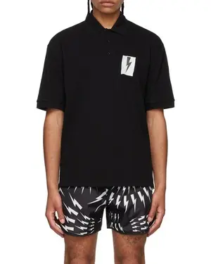 Neil Barrett Logo Short-sleeved Polo Shirt