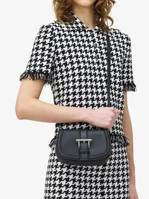 Alexander McQueen T-bar Mini Satchel Bag - Black