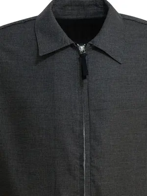 Comme Des Garçons Homme Flannel Checked Zipped Overshirt
