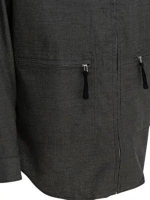 Comme Des Garçons Homme Flannel Checked Zipped Overshirt