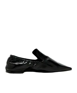 TOTEME Square Toe Leather Loafers