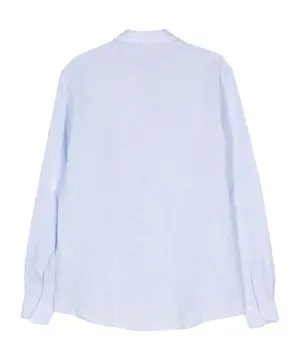 Peserico Button-down Long-sleeved Shirt - Blue