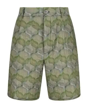 Dries Van Noten Printed Belt-loop Shorts