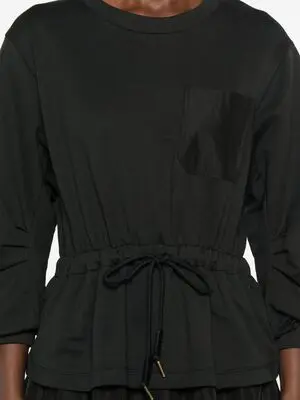 Moncler Layered Drawstring Waist Dress