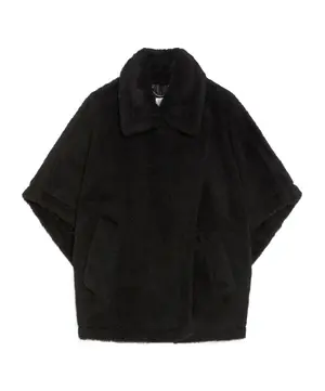 Max Mara Tebe Faux Fur Short-sleeved Coat
