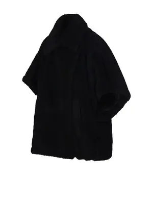 Max Mara Tebe Faux Fur Short-sleeved Coat