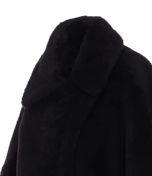 Max Mara Tebe Faux Fur Short-sleeved Coat