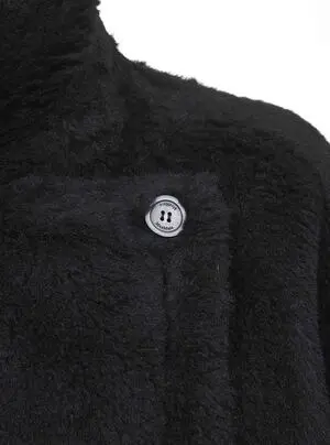 Max Mara Tebe Faux Fur Short-sleeved Coat