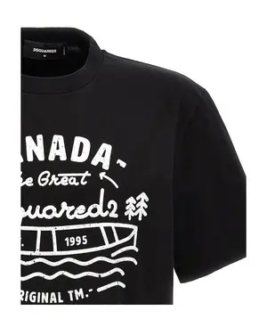 Dsquared2 Logo Printed Crewneck T-shirt