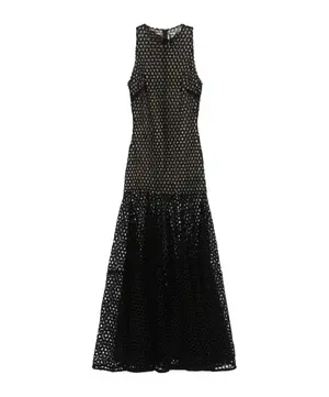 David Koma Sleeveless Round Neck A-line Dress