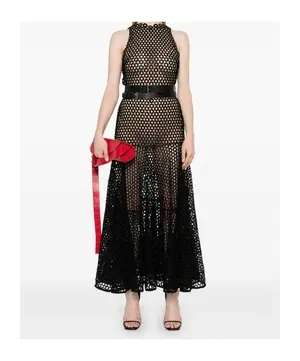 David Koma Sleeveless Round Neck A-line Dress