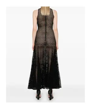 David Koma Sleeveless Round Neck A-line Dress