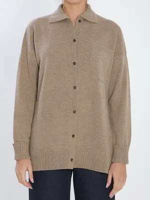 Max Mara Button-up Knitted Cardigan - Brown