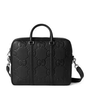 Gucci Jumbo Gg Briefcase - Black