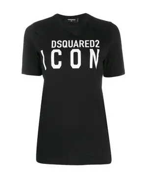 Dsquared2 Icon Logo Crewneck T-shirt - Black
