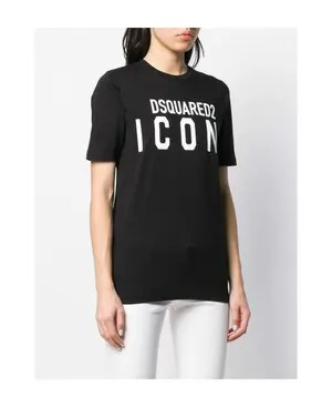 Dsquared2 Icon Logo Crewneck T-shirt - Black
