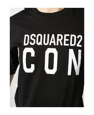 Dsquared2 Icon Logo Crewneck T-shirt - Black
