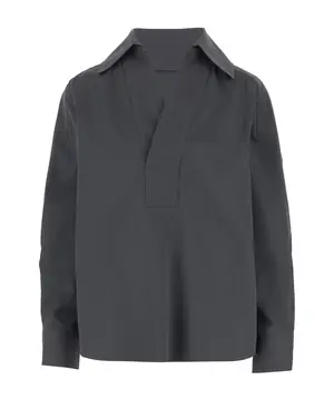 Bottega Veneta Contrast Stitched V-neck Shirt