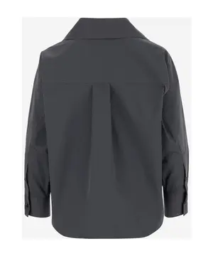 Bottega Veneta Contrast Stitched V-neck Shirt