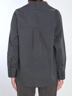 Bottega Veneta Contrast Stitched V-neck Shirt
