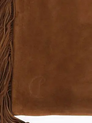CHRISTIAN LOUBOUTIN Suede Fringe Detail Backpack