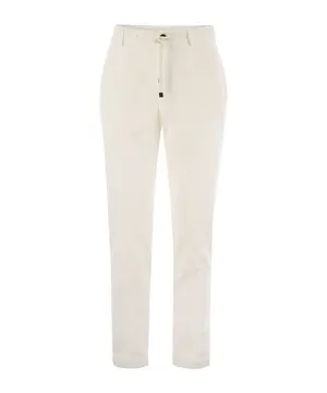 Peserico Drawstring Corduroy Trousers - No
