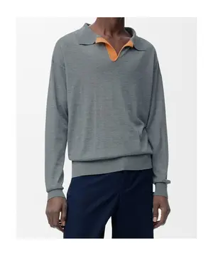Loewe Wool Polo Sweater With Contrast Placket