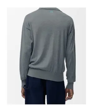 Loewe Wool Polo Sweater With Contrast Placket