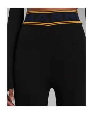 Marni High Waist Logo Waistband Leggings