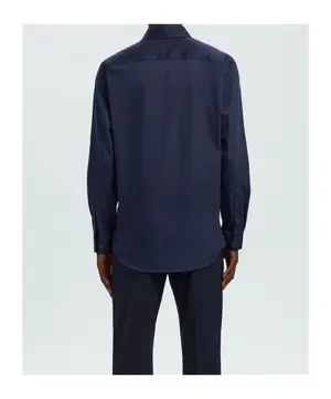 SELECTED Striped Button-up Shirt - Black