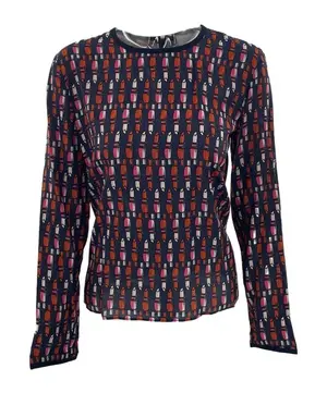 Sportmax Long Sleeve Patterned Sweater