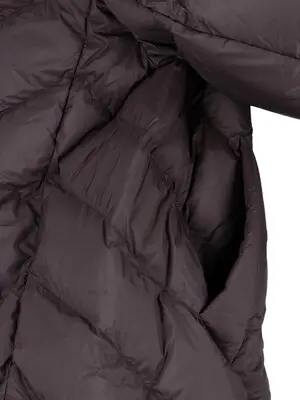 Khaite High Neck Padded Zip Up Longline Jacket