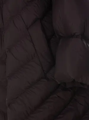 Khaite High Neck Padded Zip Up Longline Jacket