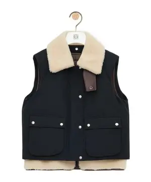 Loewe Puffer Vest - Black