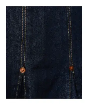 RE/DONE Denim Mini Skirt With Pleats