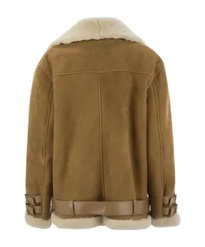 DONDUP Shearling Belted Jacket