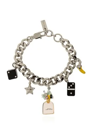 Marc Jacobs Logo Charm Bracelet - Yellow
