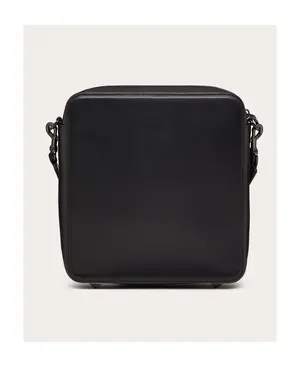 Valentino Garavani Vlogo Leather Messenger Bag