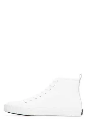 Valentino Garavani High-top Lace-up Sneakers With Vltn Logo