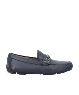 FERRAGAMO Lagos Leather Loafers - Black