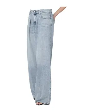 HAIKURE Wide-leg Jeans With Whiskering Effect - Gray