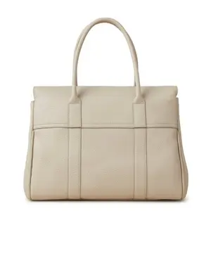 Mulberry Pebbled Textured Detail Top-handle Tote Bag