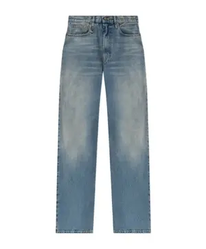 R13 Wide-leg Distressed Jeans - Blue
