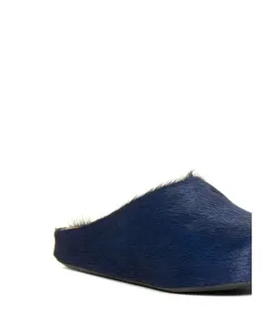 Marni Fussbett Slip-on Flat Mules - Blue
