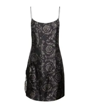Versace Printed Suspender Dress