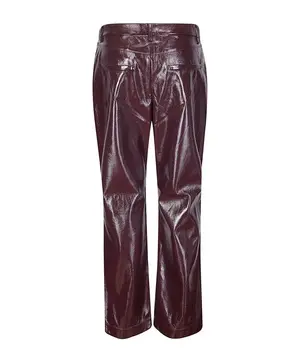 Baum Und Pferdgarten Niella Coated Straight Leg Pants - Black